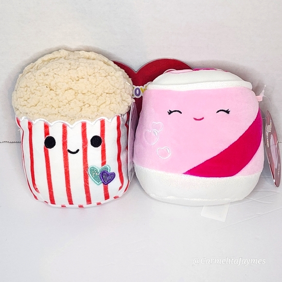 Squishmallows | Toys | Arnel Poodle Custom Popcorn Pink Soda Valentine ...